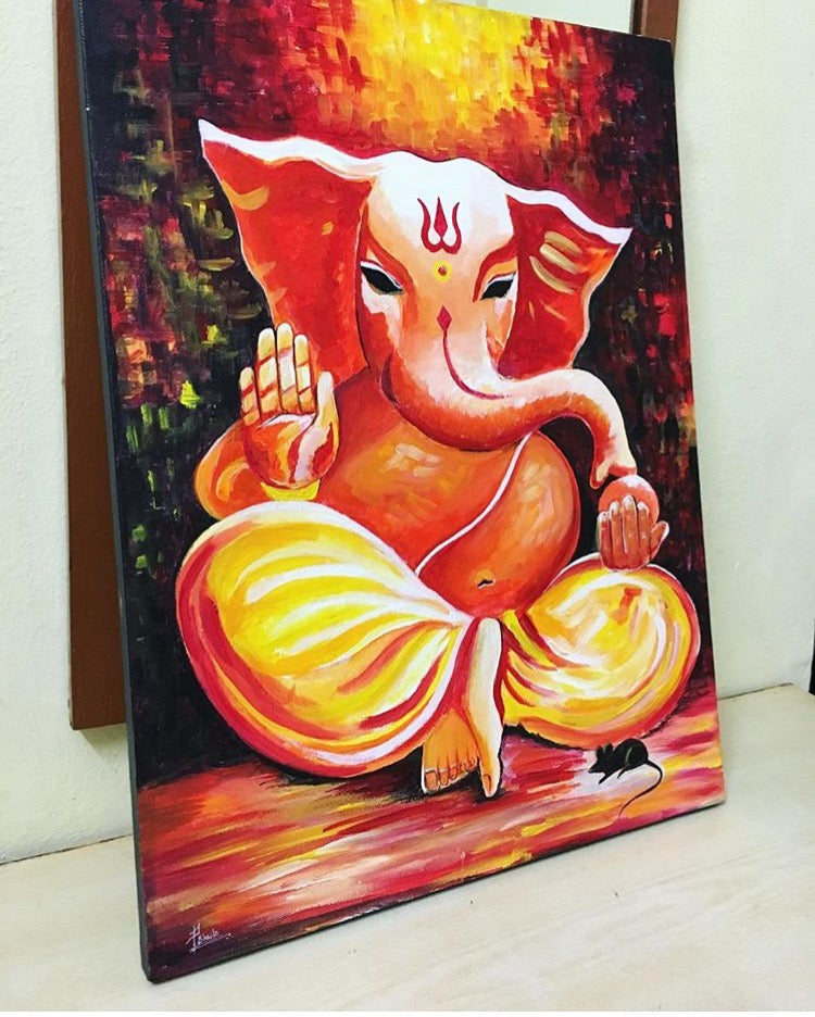 Ganpati Painting Canvas